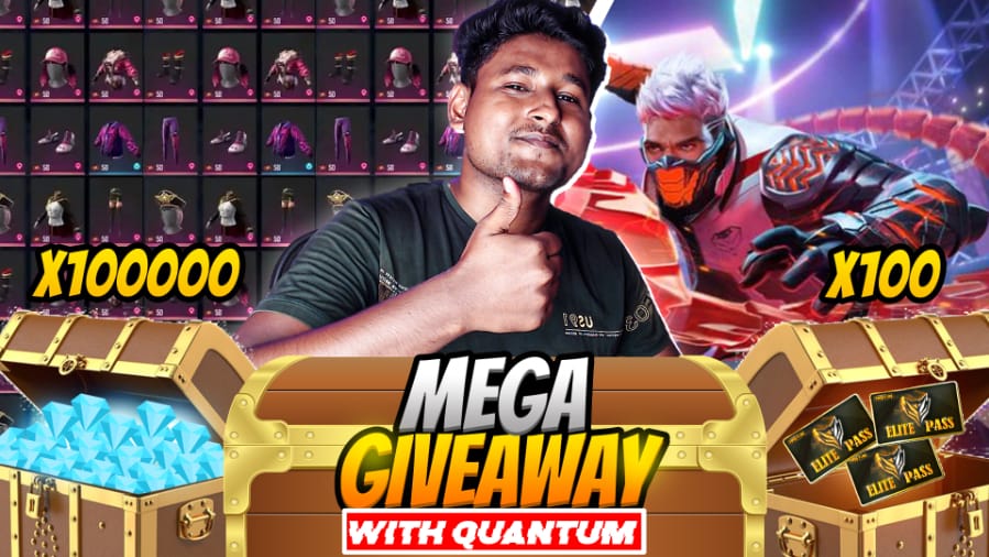 Watch Quantum Live Stream - 20K FREE FIRE💎DIAMOND + REDEEM CODES ...
