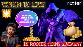 Watch V3NOM GAMING Live game streaming V3NOM IS LIVE | RANDOM MASTI TIME !!! | 1K ROOTER COINS ...