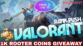 Watch V3NOM GAMING Live Stream - VALORANT | V3NOM IS LIVE | FUN ON RUSH GAMEPLAY !!!! | 1K ...
