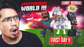 Watch 🔥🤯FIRST DAY IN MINECRAFT MYSTERIOUS WORLD with Dev , Ron9ie ...