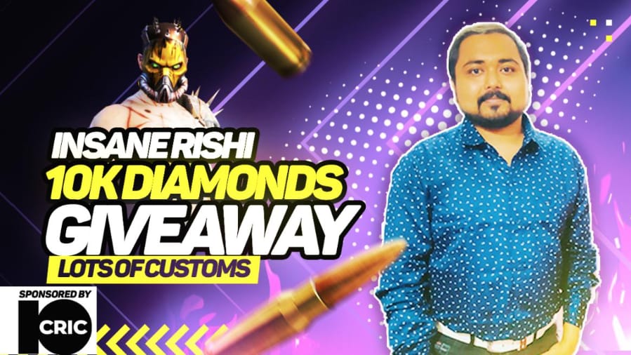 Watch Insane Rishi Live Stream - DIAMONDS & UC Giveaway ki Baarish ...