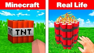 Watch Minecraft vs Real Life #minecraft #reallife #irl on Rooter by ...