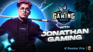 Watch JONATHAN GAMING Live Stream - Rooter Gaming Nights | Jonathan Gaming IS BACK | BGMI LIVE