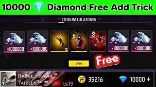 Watch FREE 10000 💎 Diamonds | Diamond Hack Trick | Free Fire Diamond ...
